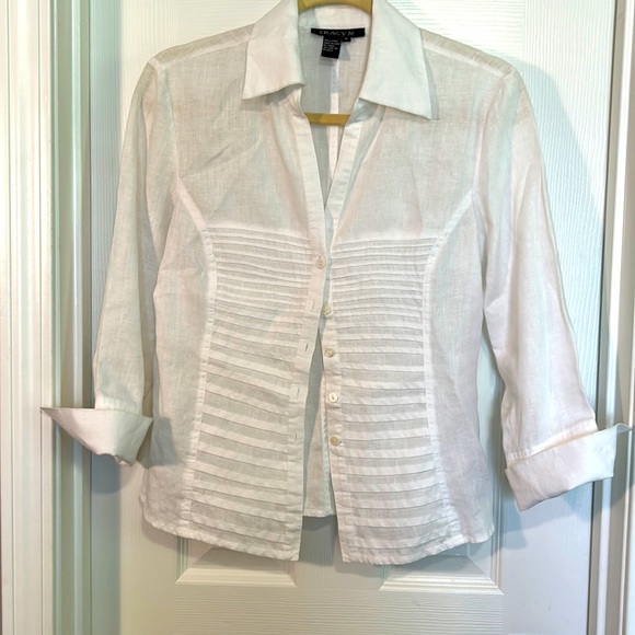 Tracy M | Tops | Tracy M Linen Blouse | Poshmark